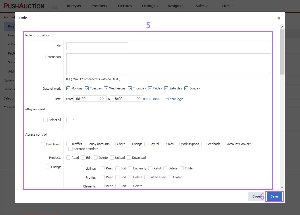 Step 2: Add Sub-Users & Roles - PushAuction